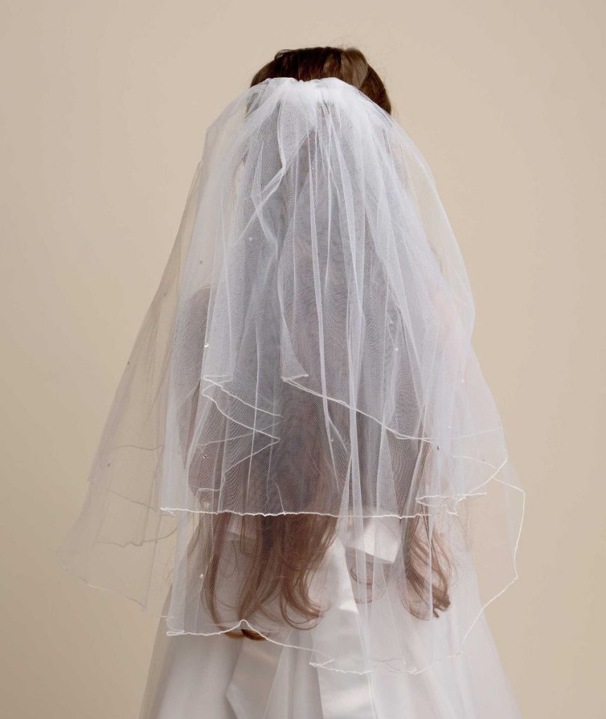 Girls White Holy Communion Veil | Wonderland